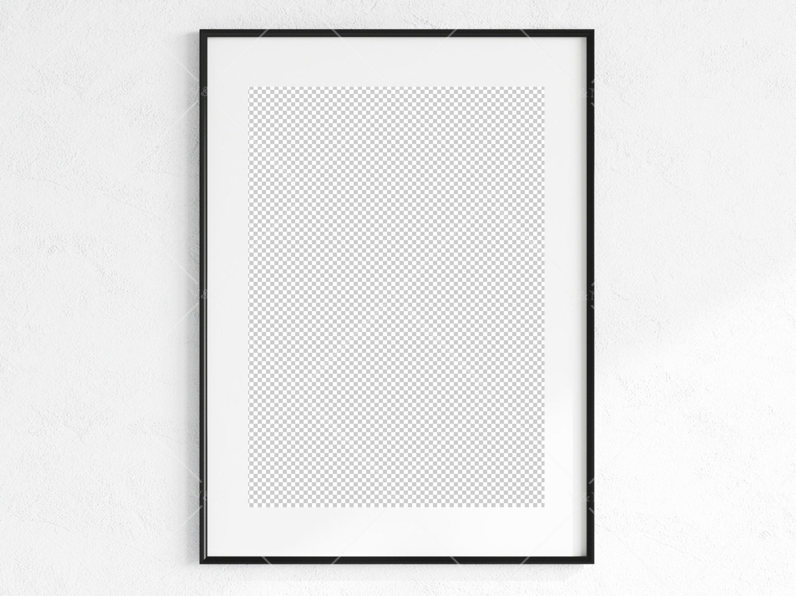 Minimalist Frame Mockup Vertical Black Frame Mockup A1 - Etsy