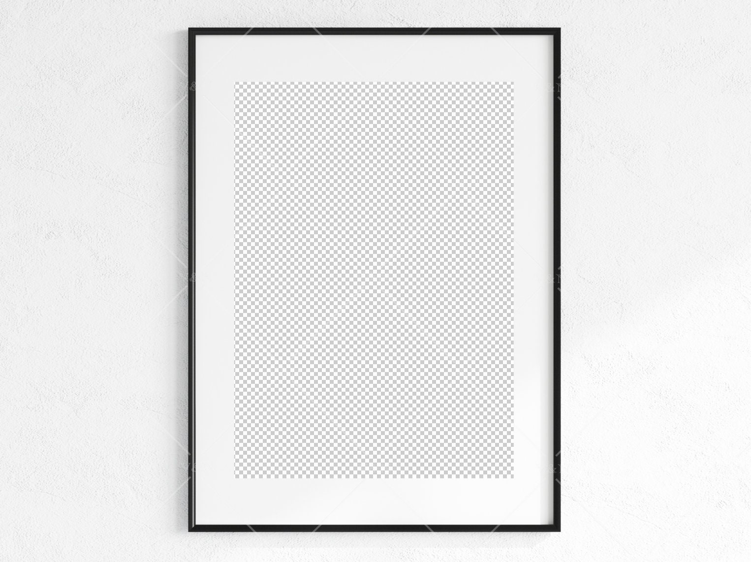 Minimalist Frame Mockup, Vertical Black Frame Mockup A1, Poster Mockup ...