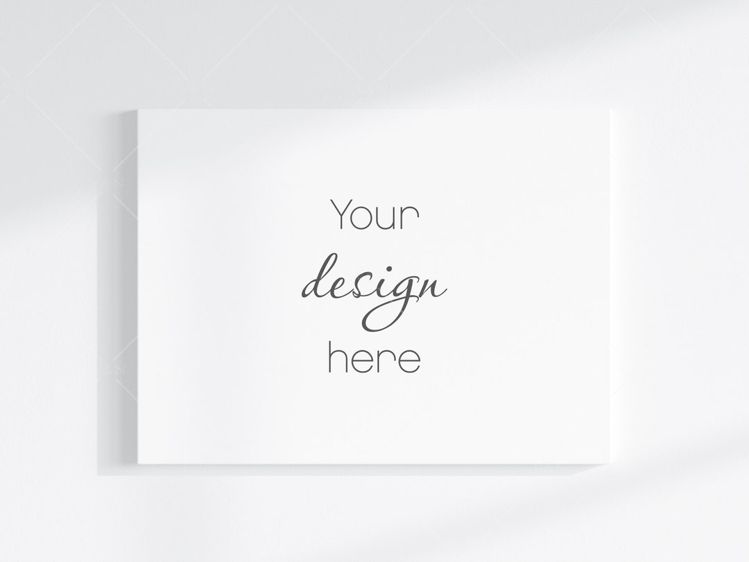 4x3 Canvas Mockup PSD, Horizontal Canvas Mockup Smart Object in ...