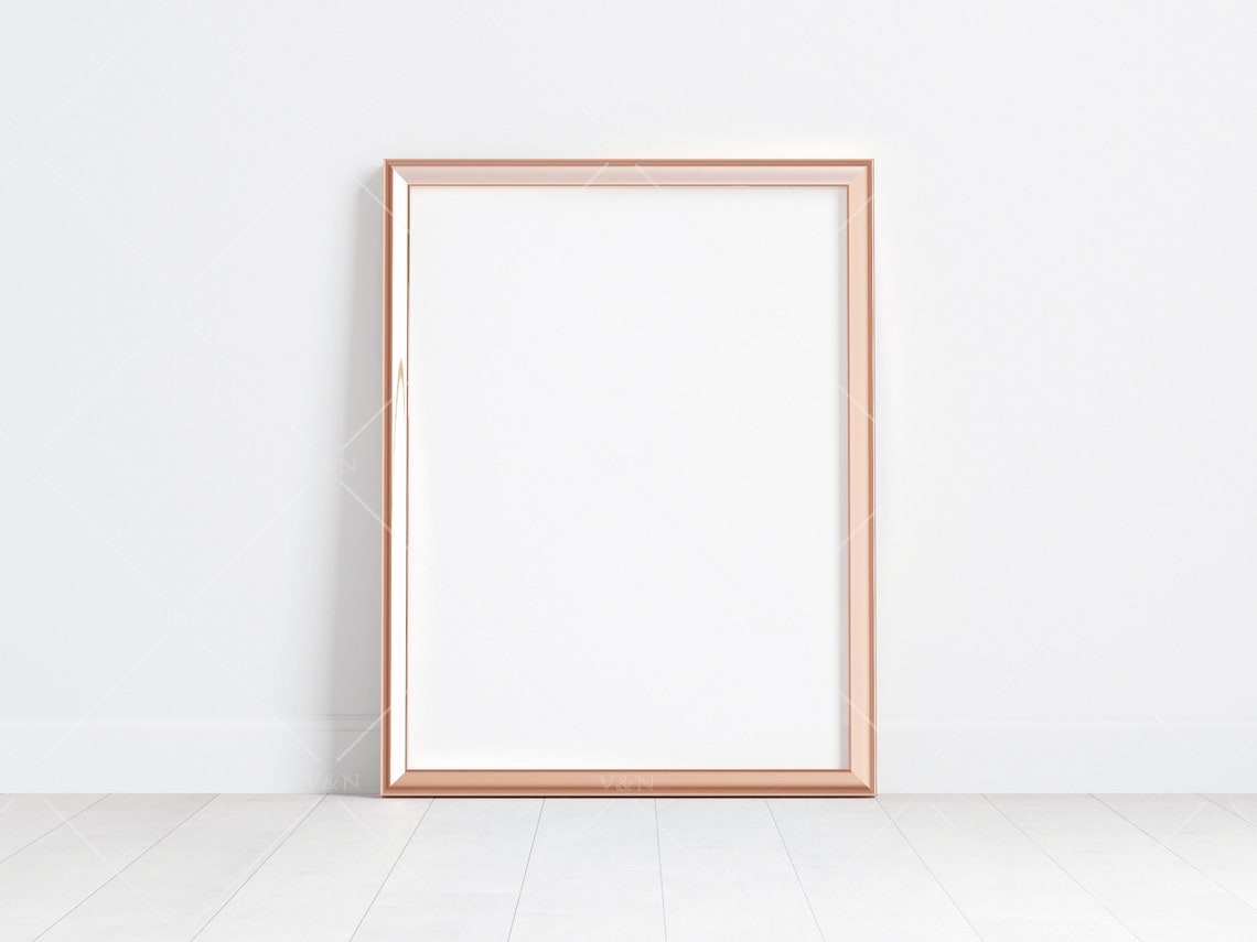 Gold Frame Mockup 4x3 Ratio Poster Mockup Minimalist Mockup | Etsy