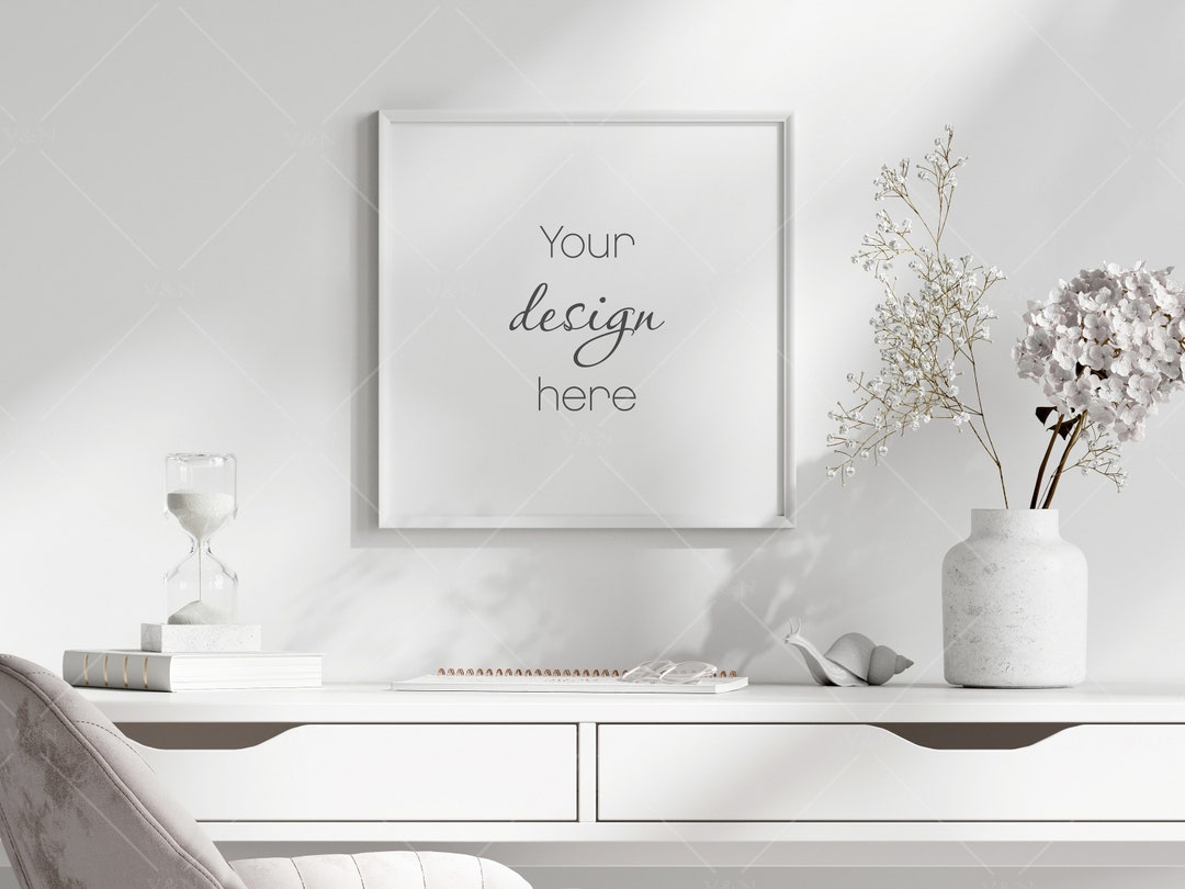 Minimalist Square Frame Mockup, Poster Mockup (PSD, JPG) - Etsy