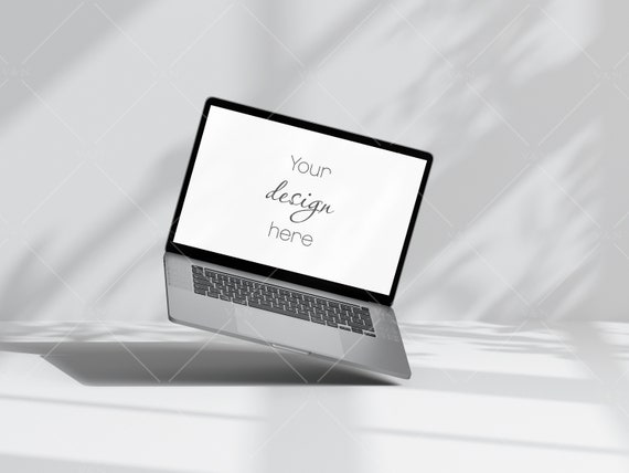 Laptop Mockup Minimalist Interior Device Mockup Сomputer | Etsy