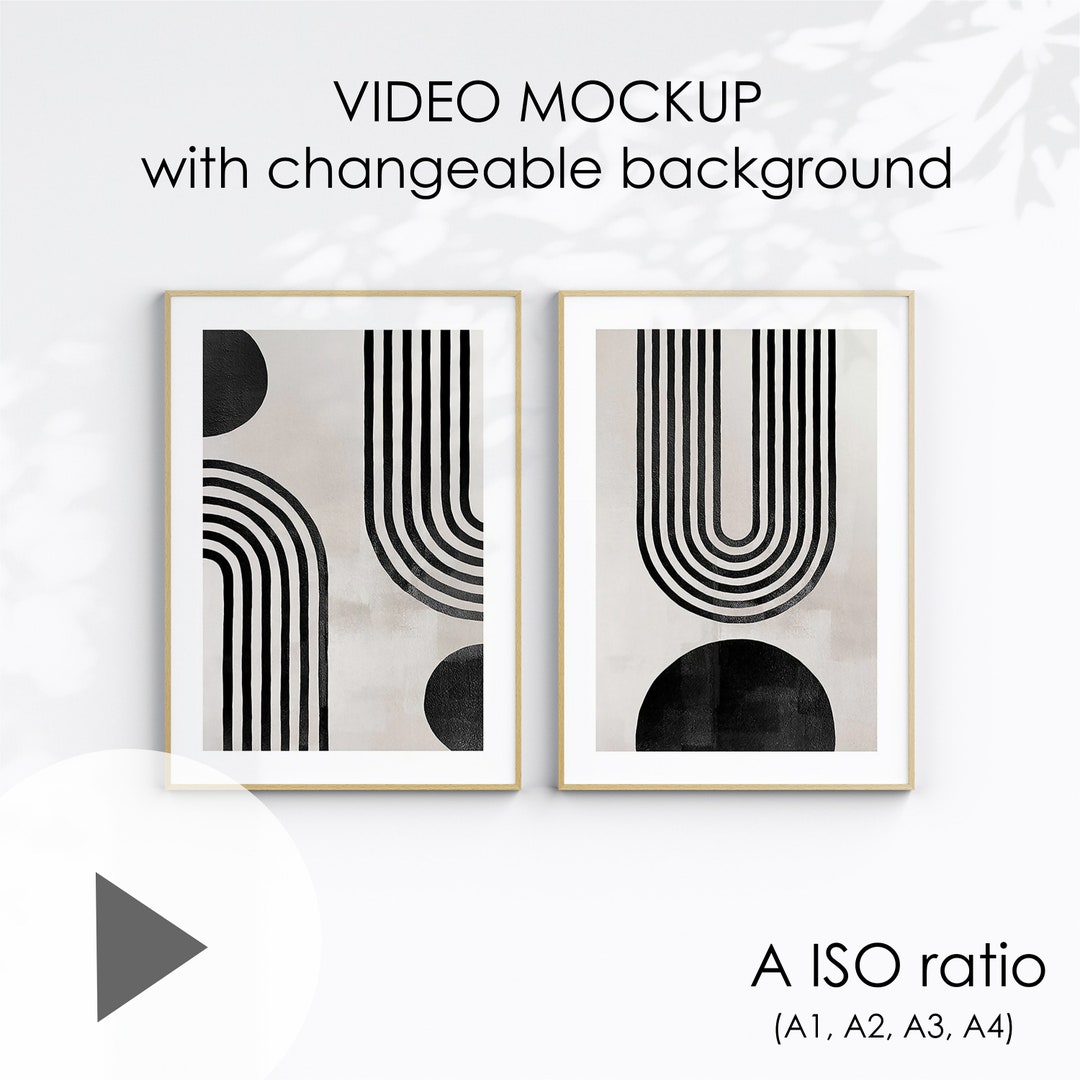 Video Frame Mockup, Motion Mockup Photoshop, Animated A ISO Frame ...