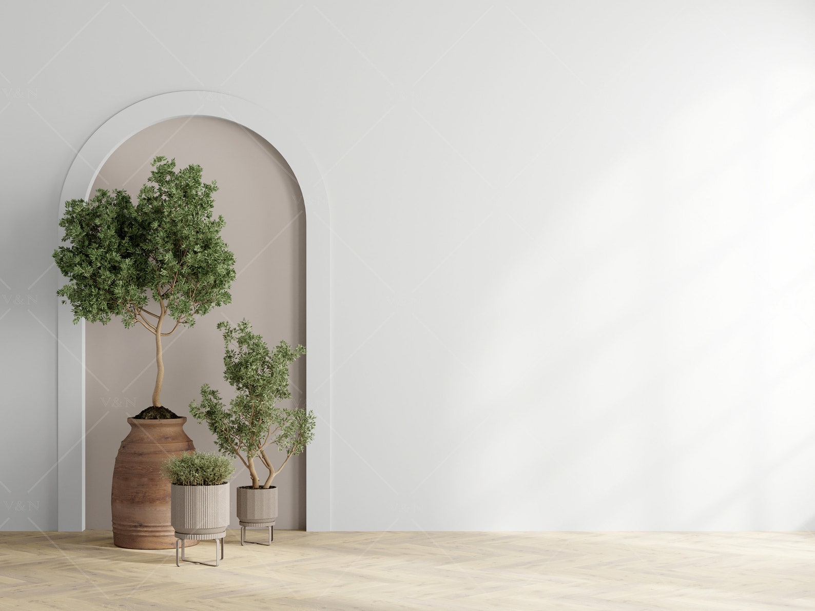 Modern Interior Background JPG, Empty Wall Mockup, Living Room Wall ...