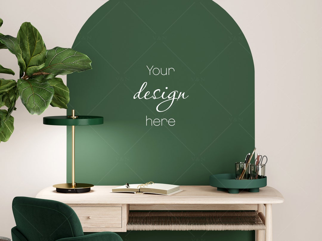 Work Space Wall Background JPG, Empty Wall Mockup, Modern Interior Wall ...