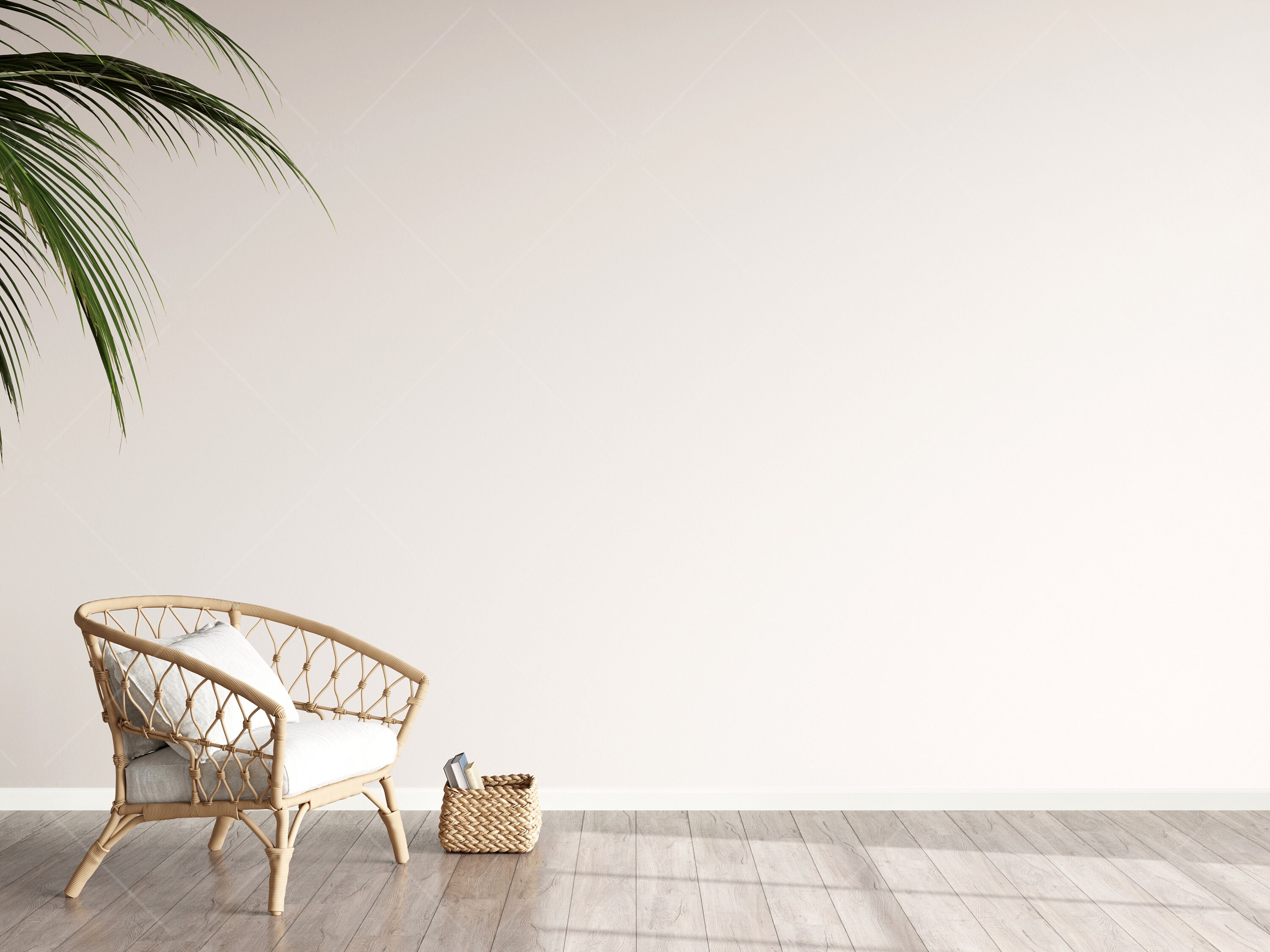 Blank Wall Mockup Empty Wall Mockup Modern Interior Wall - Etsy