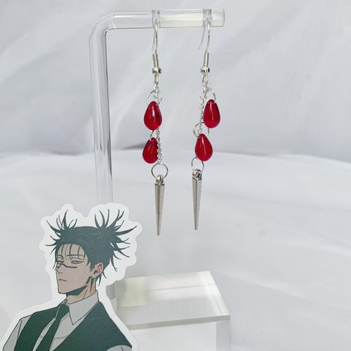 Piercing Blood Technique Anime Inspired Earrings - Etsy