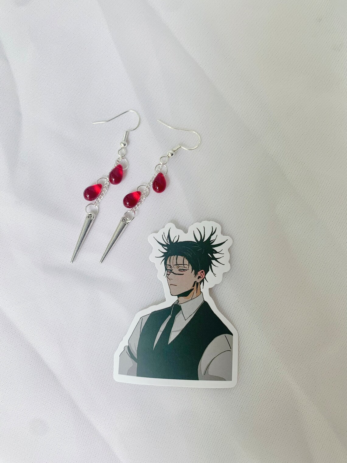 Piercing Blood Technique Anime Inspired Earrings - Etsy