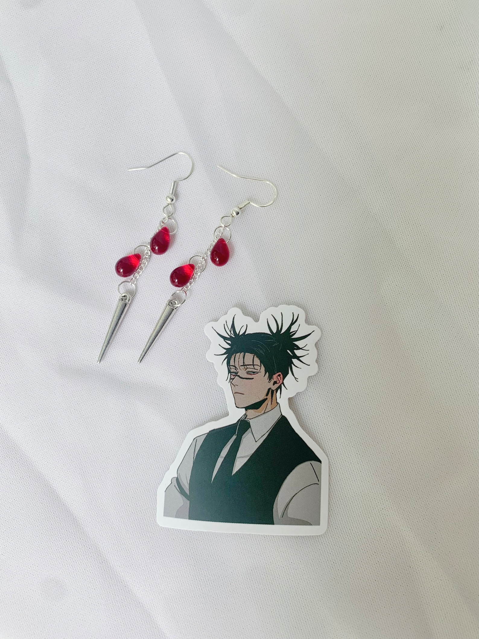 Piercing Blood Technique Anime Inspired Earrings - Etsy