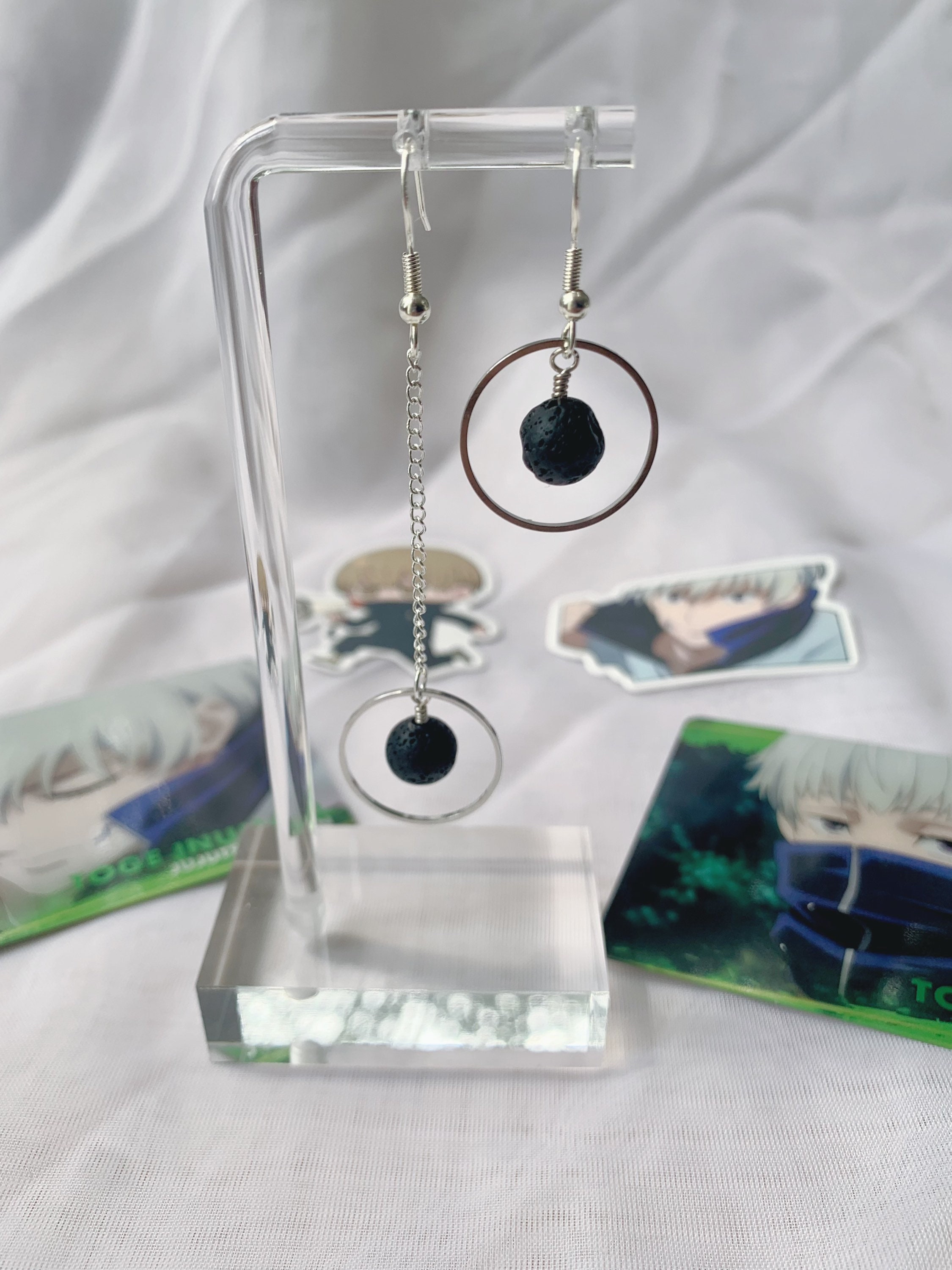 Cursed Speech Sorcerer Anime Inspired Earrings | Etsy