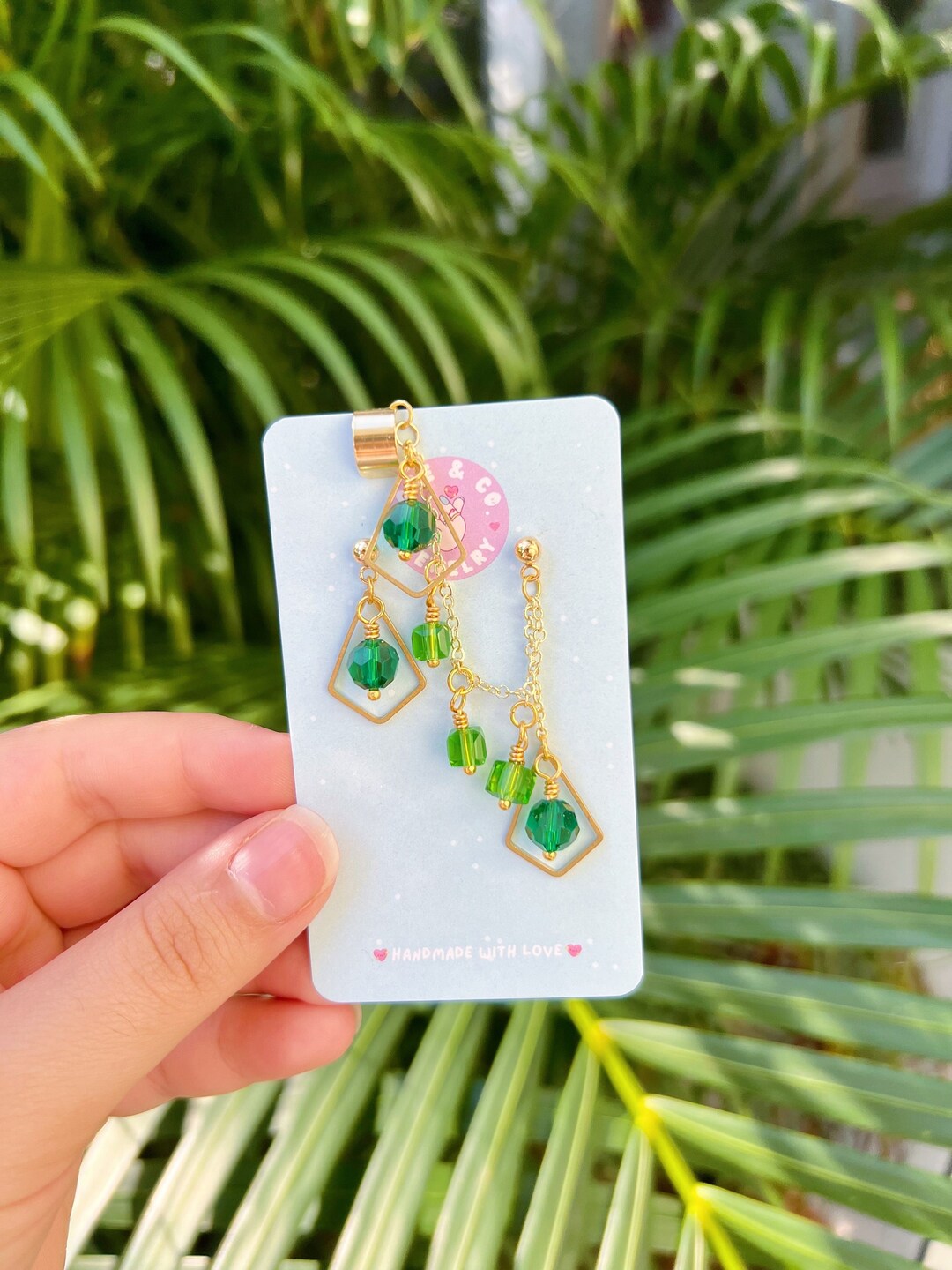 Alhaitham Genshin Impact Inspired Ear Cuff and Earring Set - Etsy