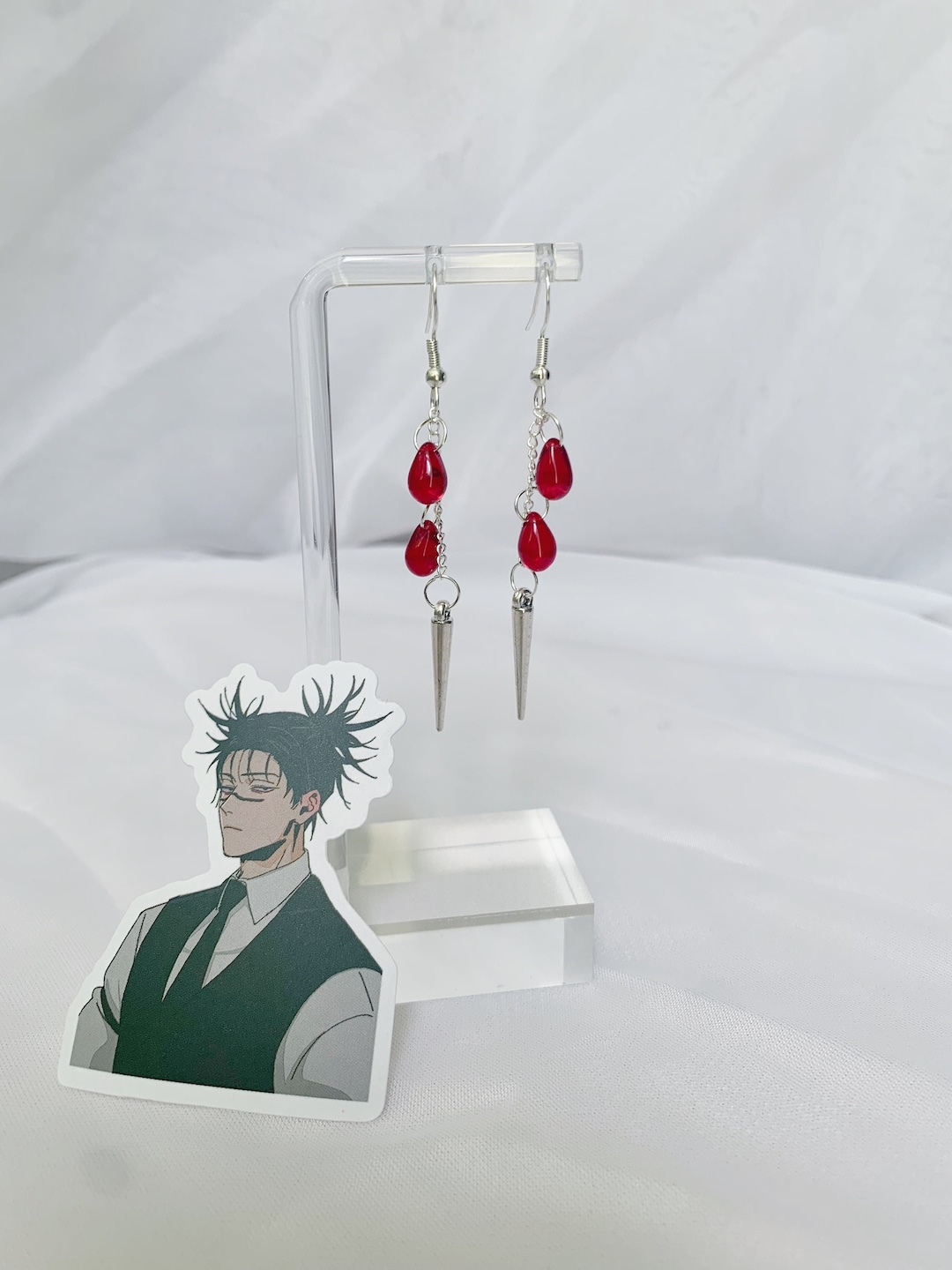 Piercing Blood Technique Anime Inspired Earrings - Etsy