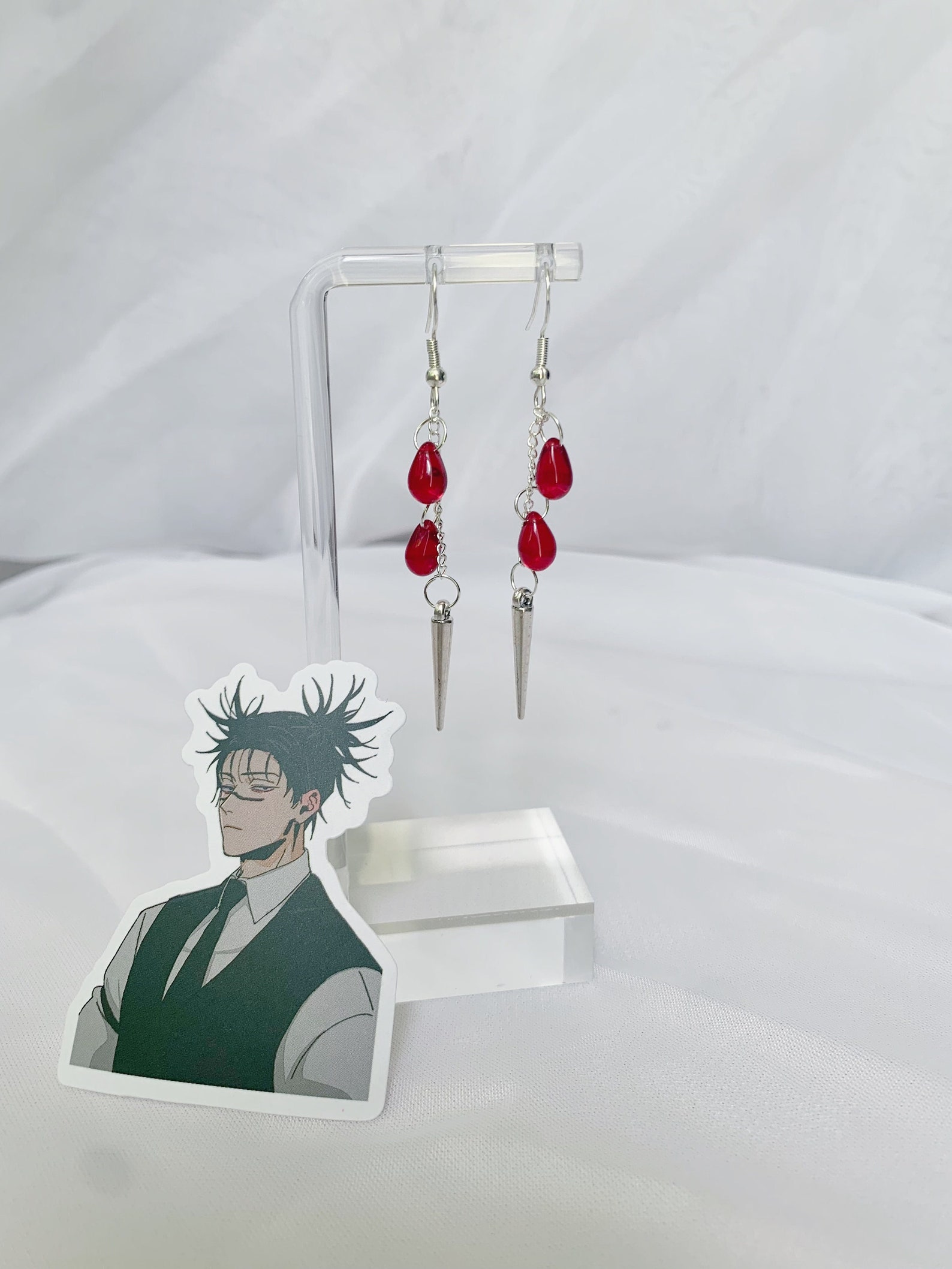 Piercing Blood Technique Anime Inspired Earrings - Etsy