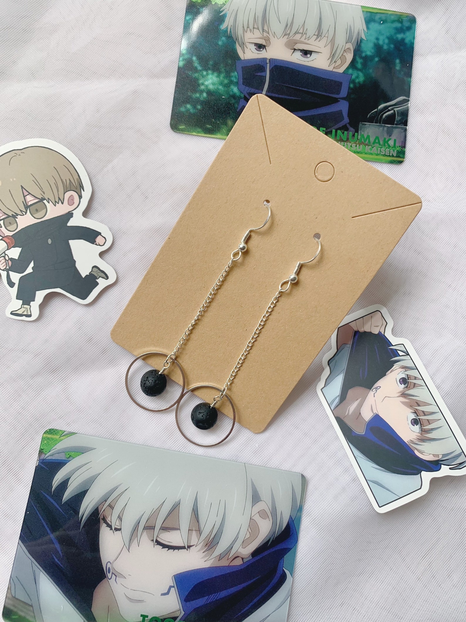 Cursed Speech Sorcerer Anime Inspired Earrings | Etsy