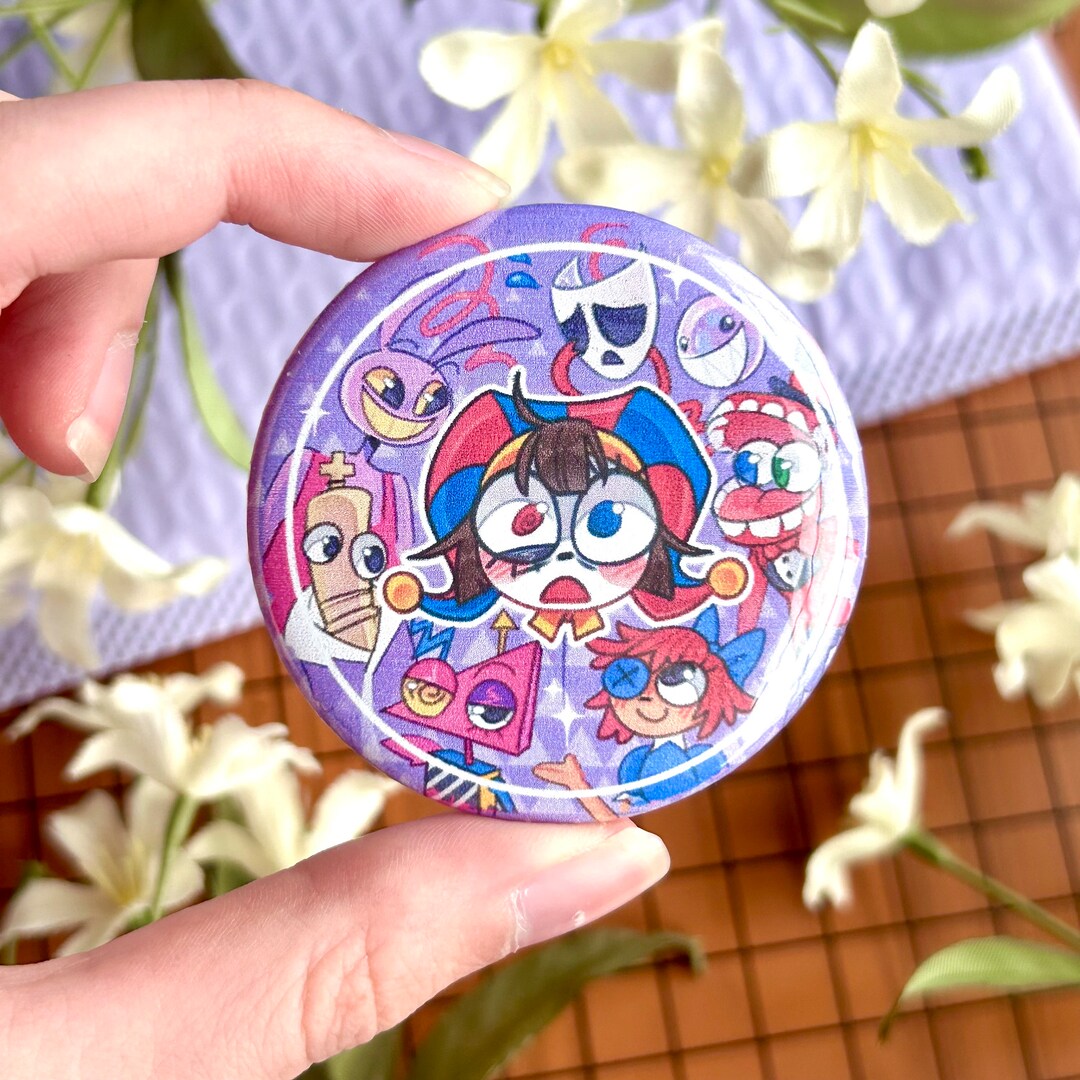 The Amazing Digital Circus Button - Etsy UK