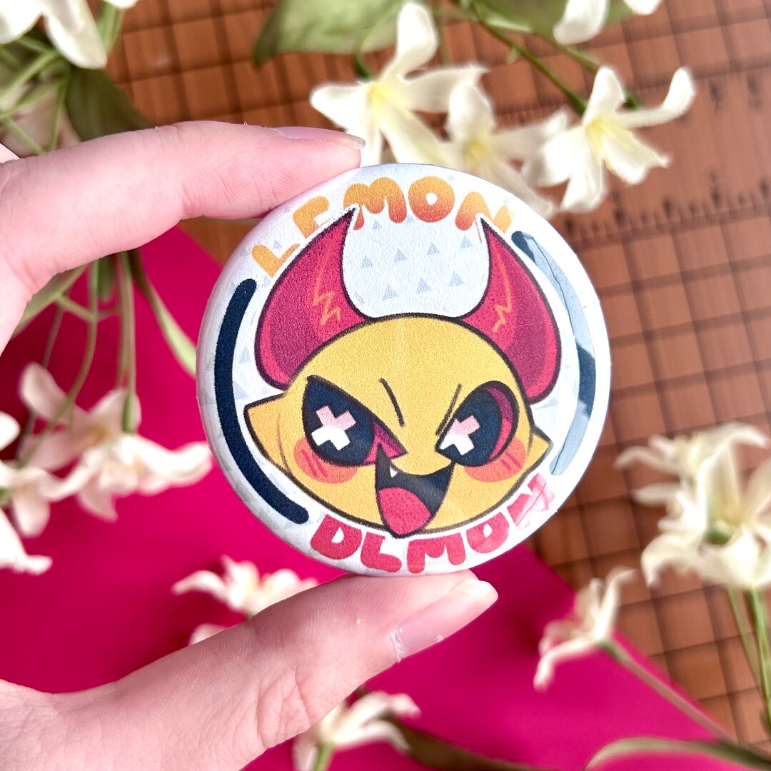 Lemon Demon Button - Etsy