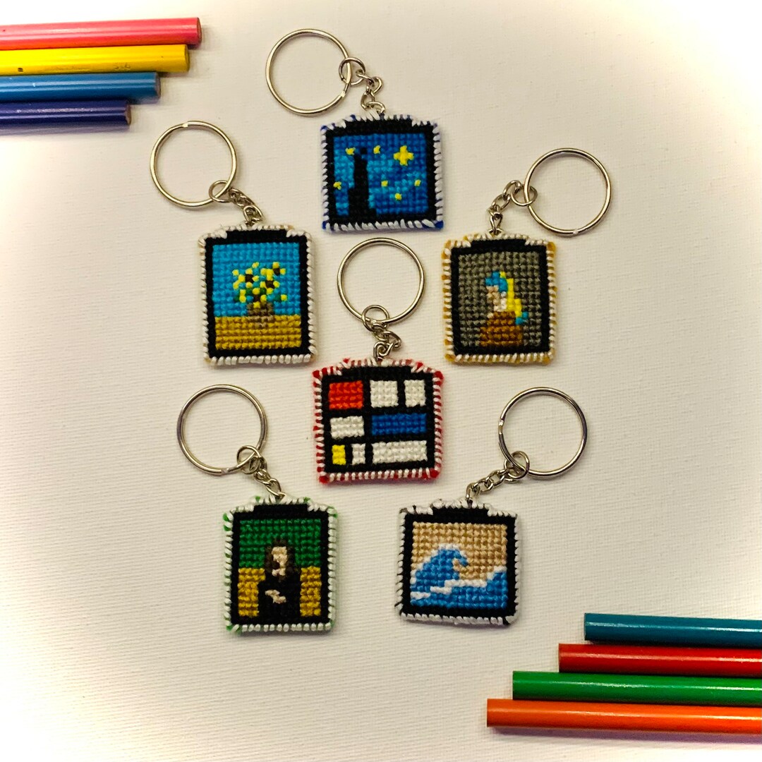 Famous Paintings Inspired Keychains - Etsy