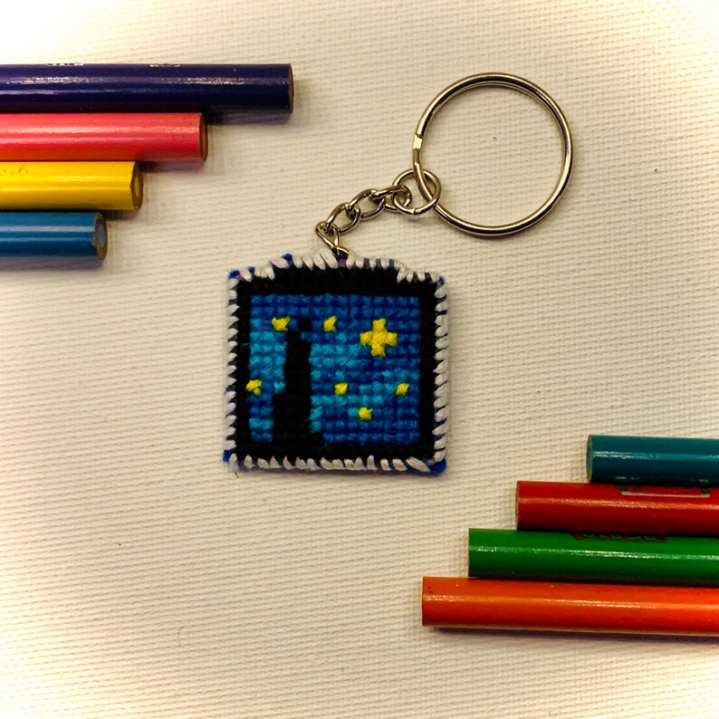 Famous Paintings Inspired Keychains - Etsy