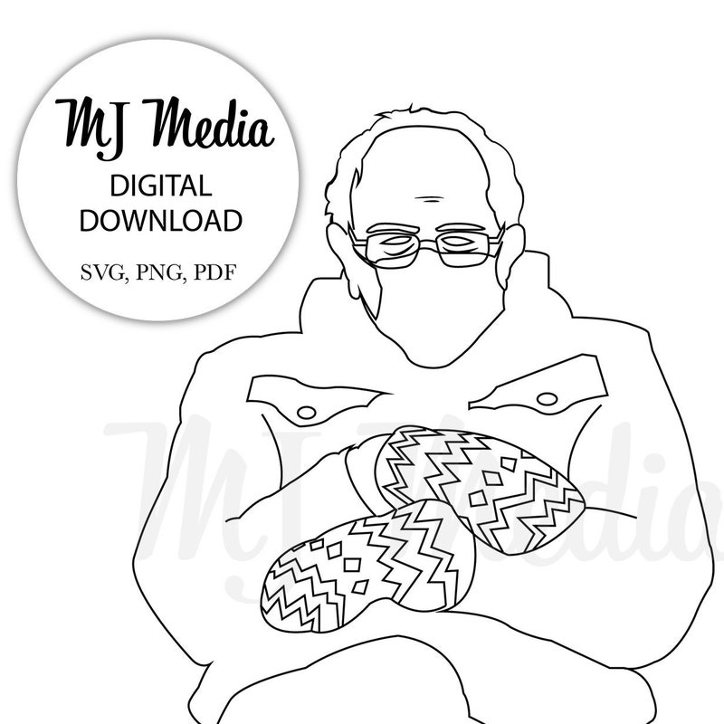 Bernie Sanders Svg - Etsy