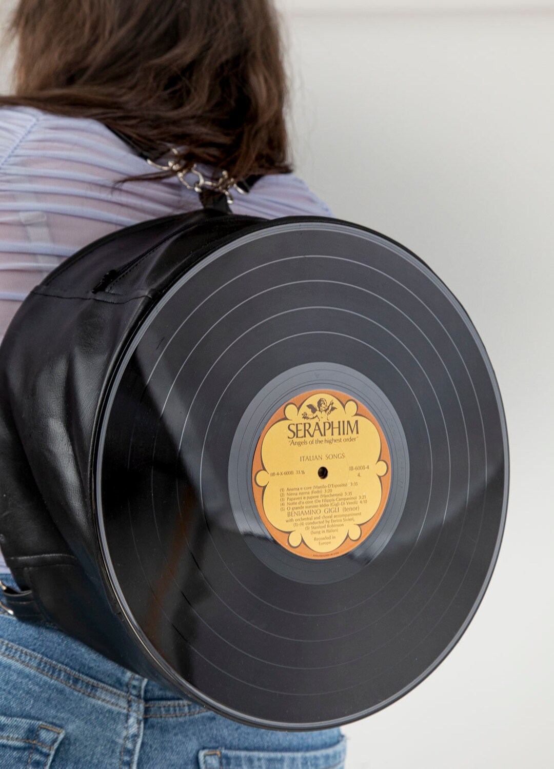 The Vinyl Backpack - Vinyl Record Backpack, Vinyl Backpack, 33 Record ...