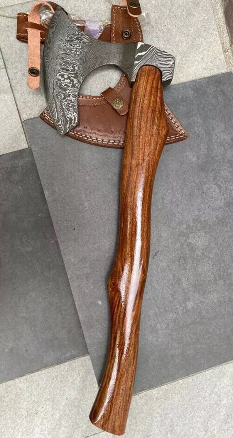 20" Damascus Steel Hand Crafted Axe Toma Hawk/viking/bearded - Etsy