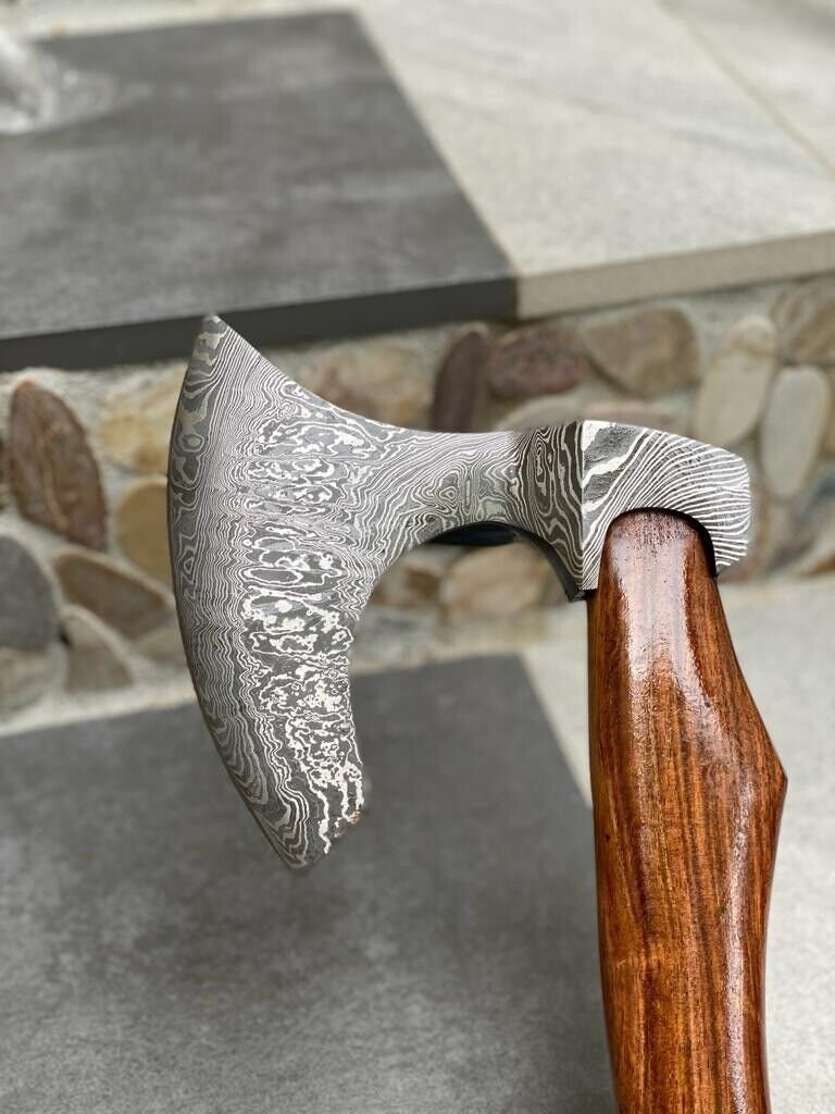 20" Damascus Steel Hand Crafted Axe Toma Hawk/viking/bearded - Etsy