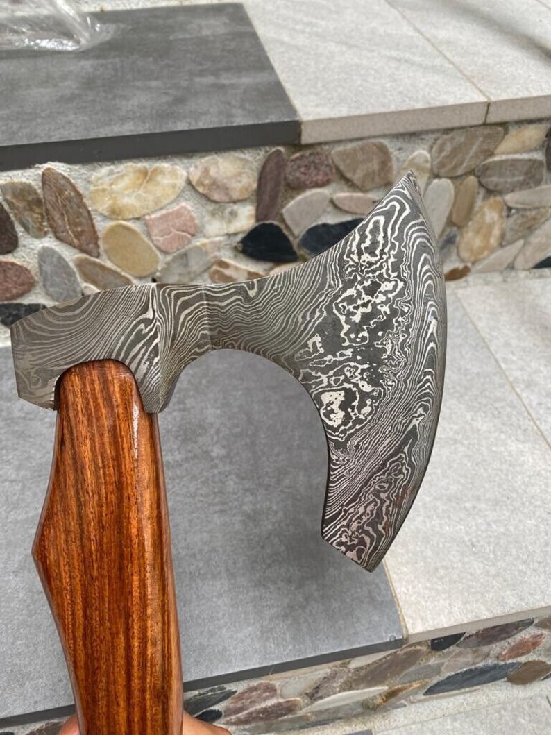 20" Damascus Steel Hand Crafted Axe Toma Hawk/viking/bearded - Etsy