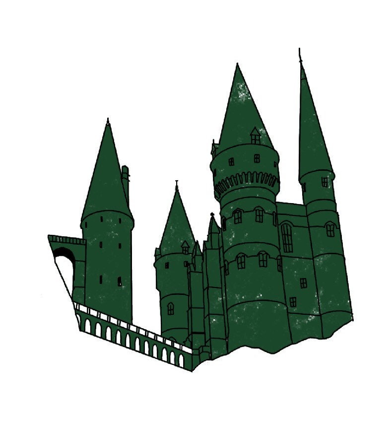 Hogwarts Castle Sticker; Waterproof, Castle, Architectural, Laptop ...