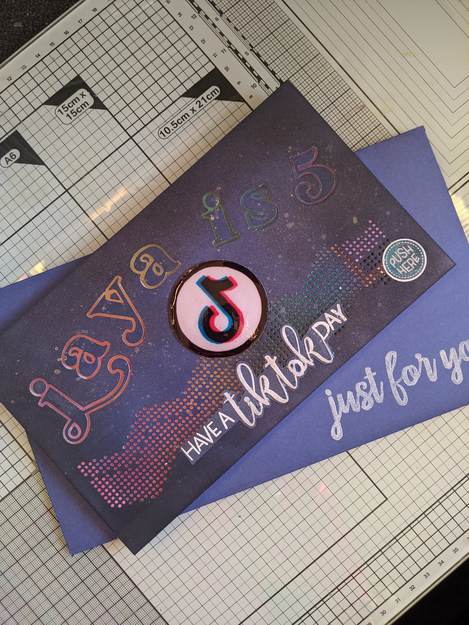 Personalised Light up Tik Tok themed birthday card - Etsy.de