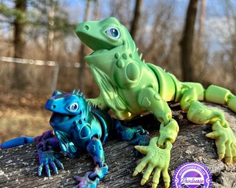 Leopard Gecko Articulated Gecko Fidget Toy 3D Printed Desk - Etsy