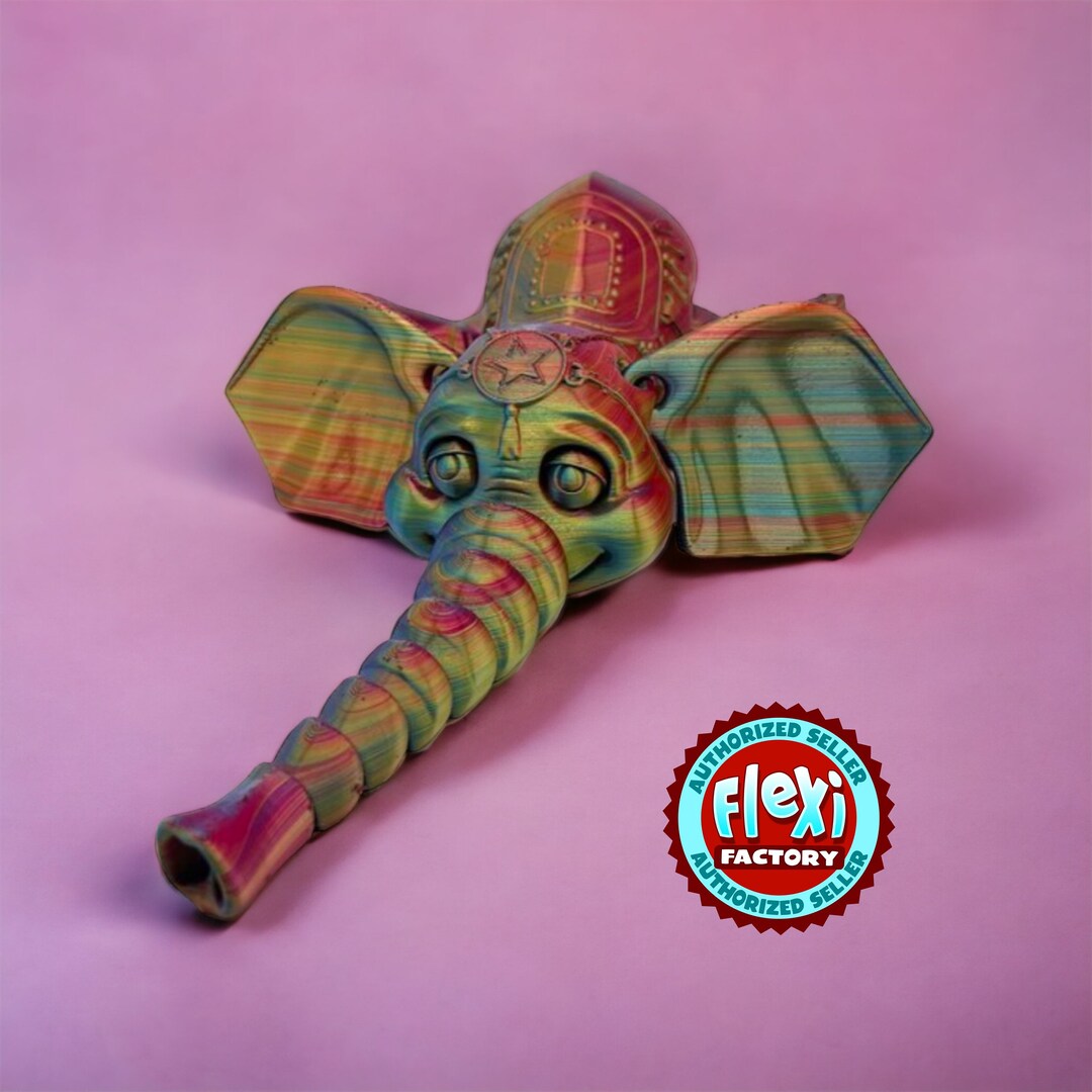 Giant Elephant Fidget Toy Articulated Elephant With Circus Toys 3D ...