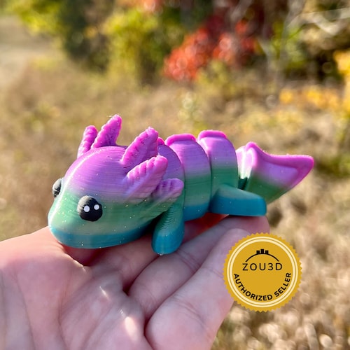 3-D Articulated Axolotl Fidget Toy - Etsy