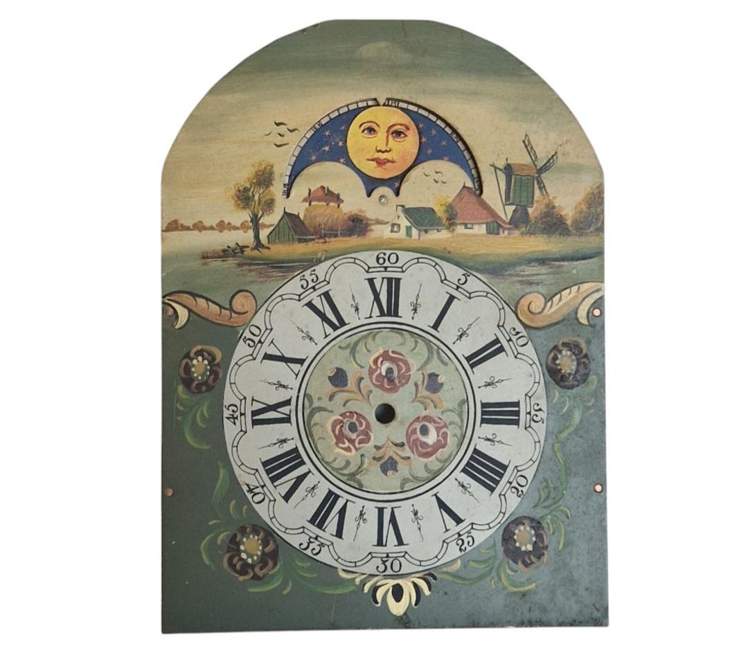 Antique Clock Face, Longcase Clock, Clock Box, Table Decor, Decoration ...