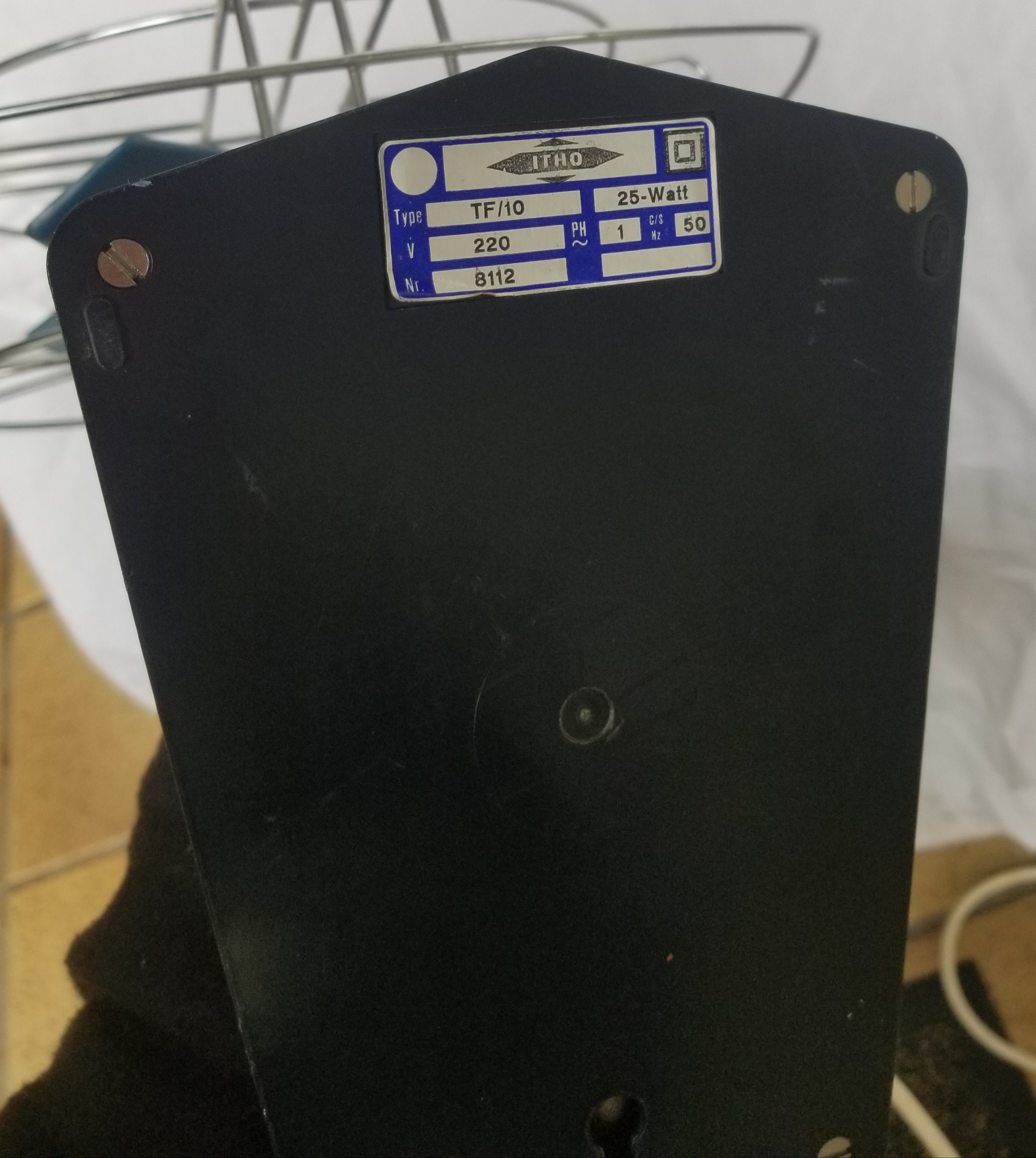 Vintage ITHO FAN 1950s, Ventilator TF-10 Series 7005 - Etsy