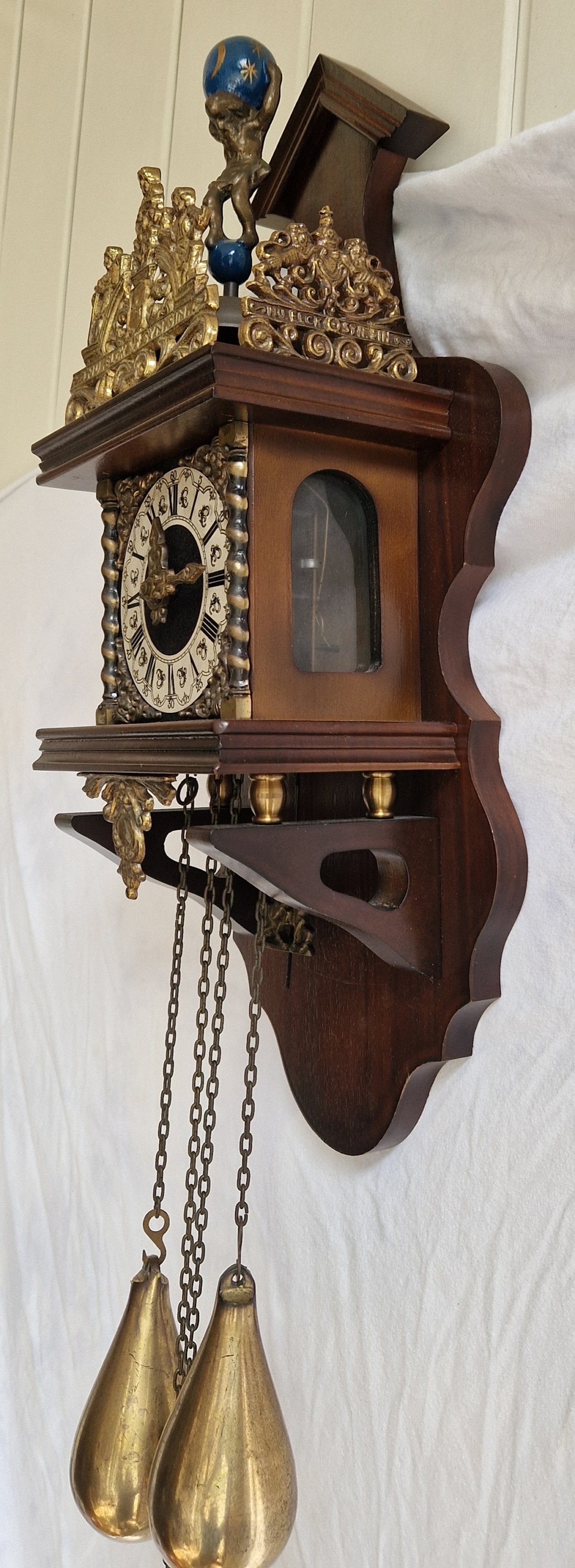 Vintage Dutch Clock Warmink Wuba, Vintage Holland Clock, German Movement Franz Hermle & Sohn - Etsy