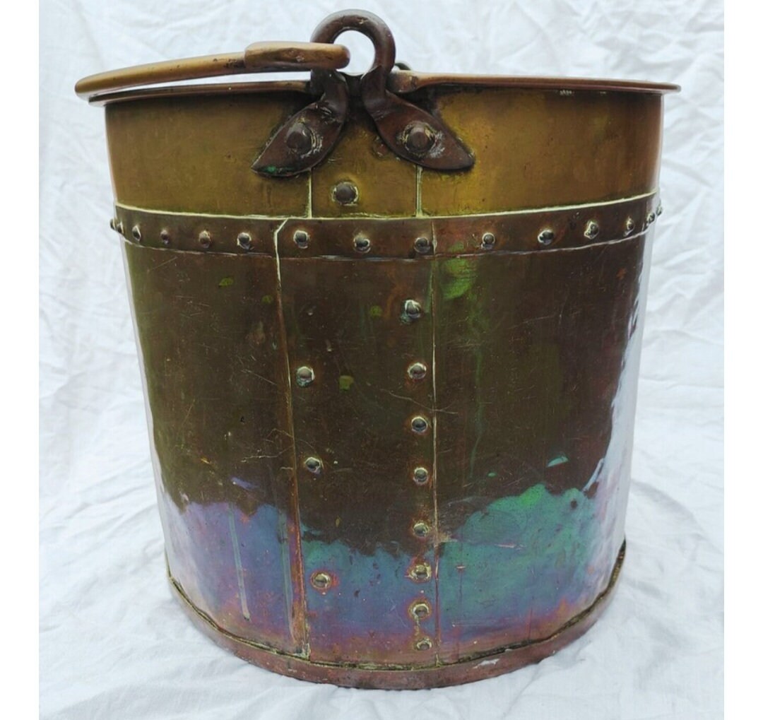Copper Nail Bucket 18th Century Antique Frisian Coal Bucket - Etsy