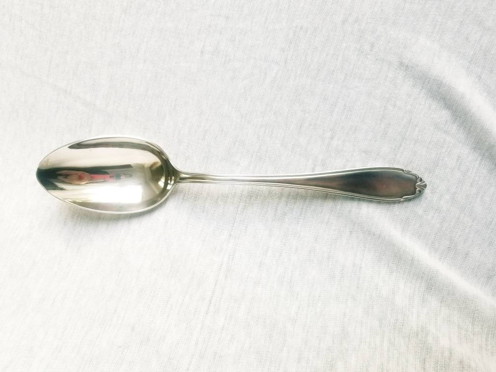 Silver-Plate Serving Spoon 1940s Cutlery Tilquin casserole | Etsy