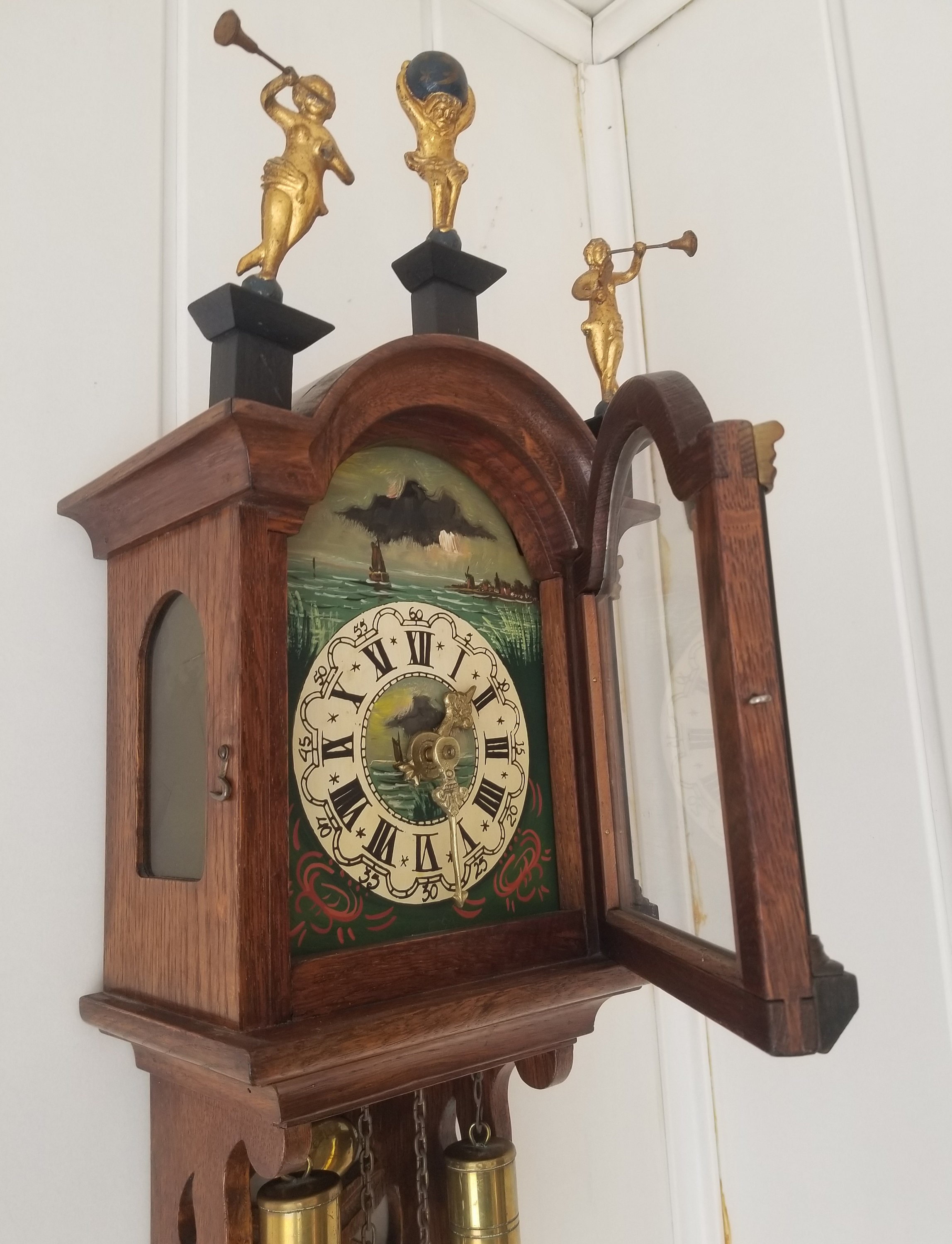 Grote Nederlandse Klok Antiek Schippertje Nederlandse Wandklok - Etsy ...
