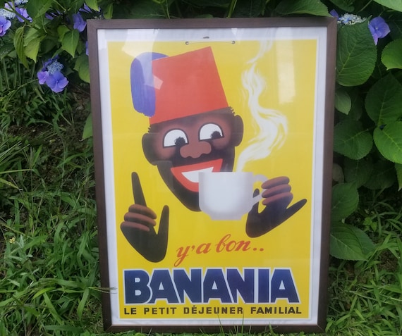 Banania Advertisement 1940s Banania sign France Advertising | Etsy