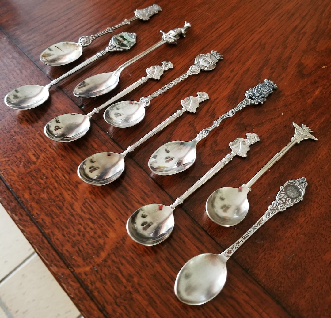 Set Tea Spoons, Coffee Spoons Vintage Antique Gift, Cutlery, Tea Party ...