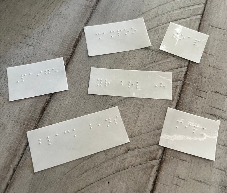 Custom Braille Sticker Labels (see Description Before Ordering) - Etsy