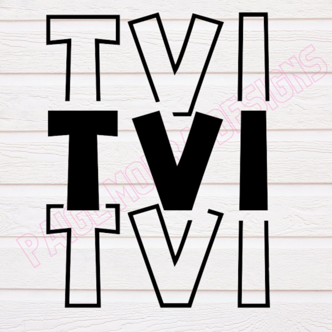 TVI- Stacked SVG File - Etsy