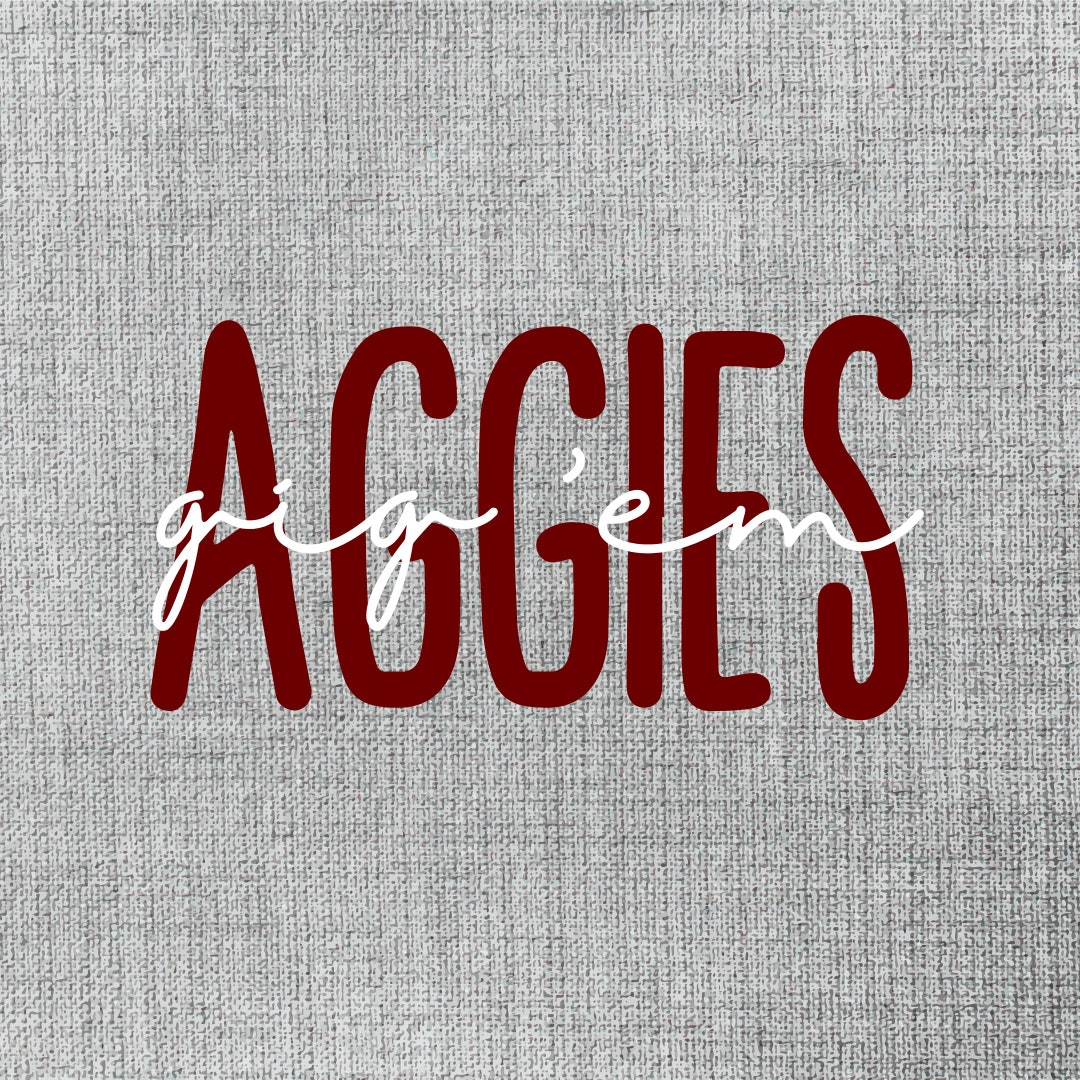 Texas A&M SVG Aggies Gig 'em SVG - Etsy Australia