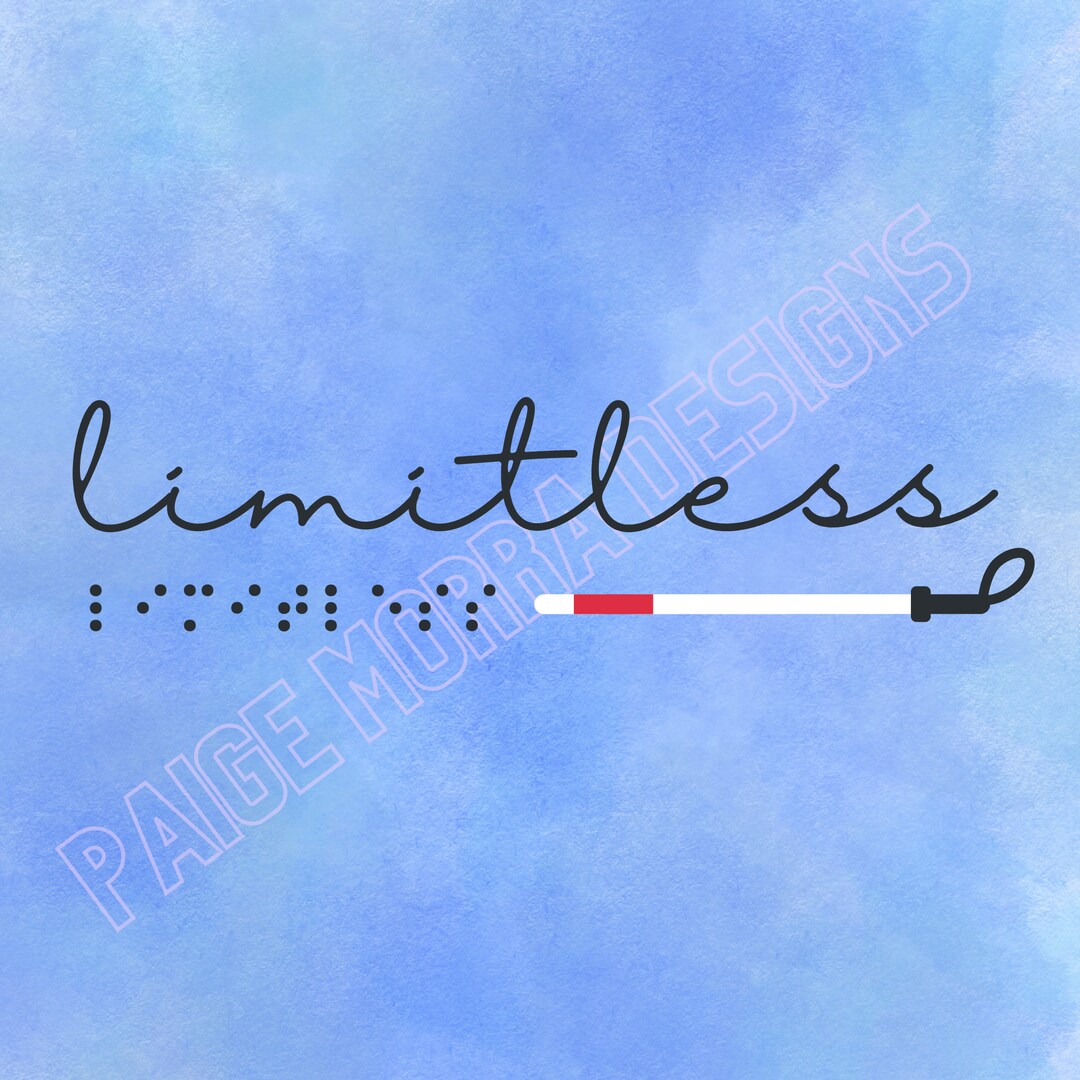 Limitless SVG | Braille and Print SVG | Digital Download - Etsy