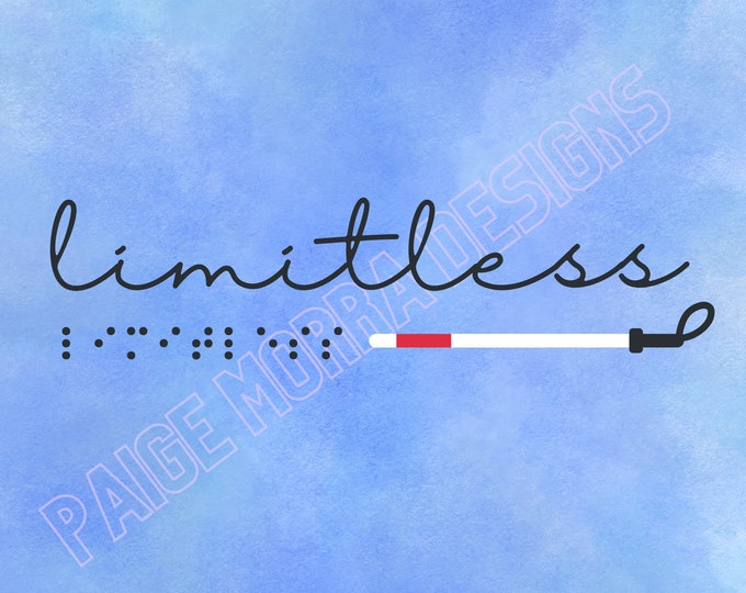 Limitless SVG | Braille and Print SVG | Digital Download - Etsy