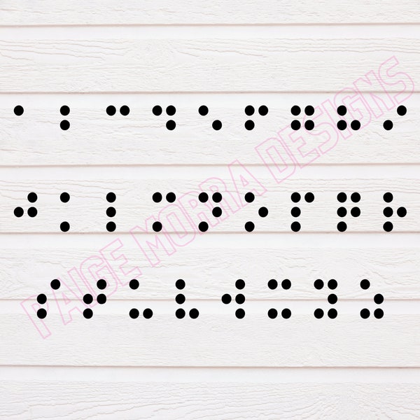 Braille Alphabet Wall Art - Etsy