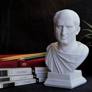 The Bust of Marcus Tullius Cicero Statue of the Roman Statesman - Etsy