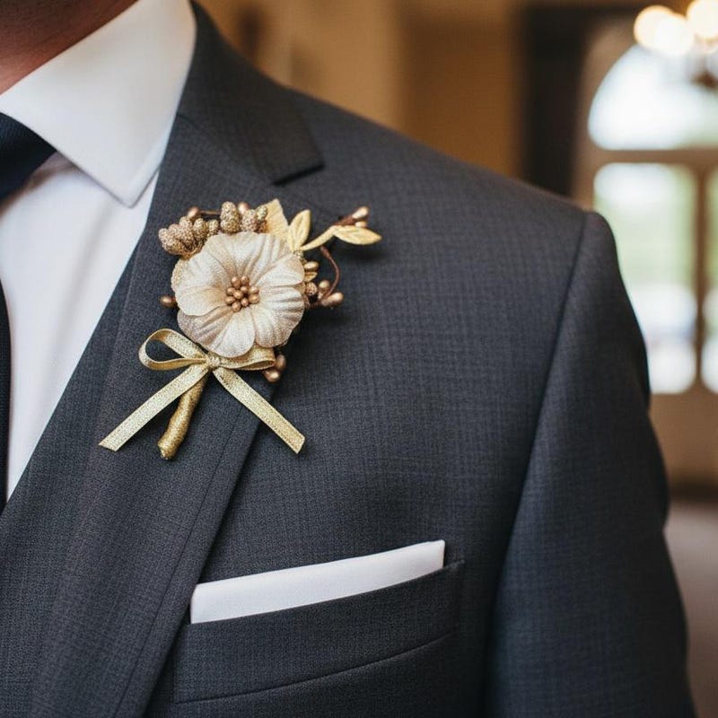 Groomsmen Buttonhole - Etsy