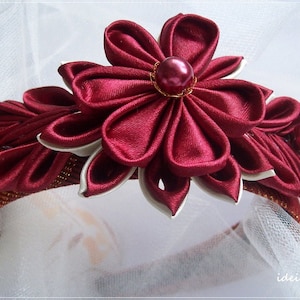 DIY Flowers Pattern, How to Make Kanzashi Tutorial, PDF Tsumami ...