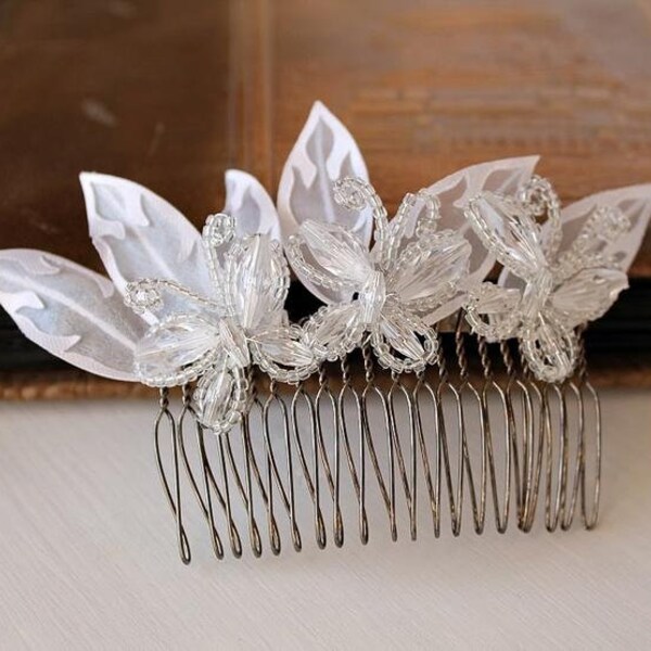 Beaded Bridal Comb - Etsy
